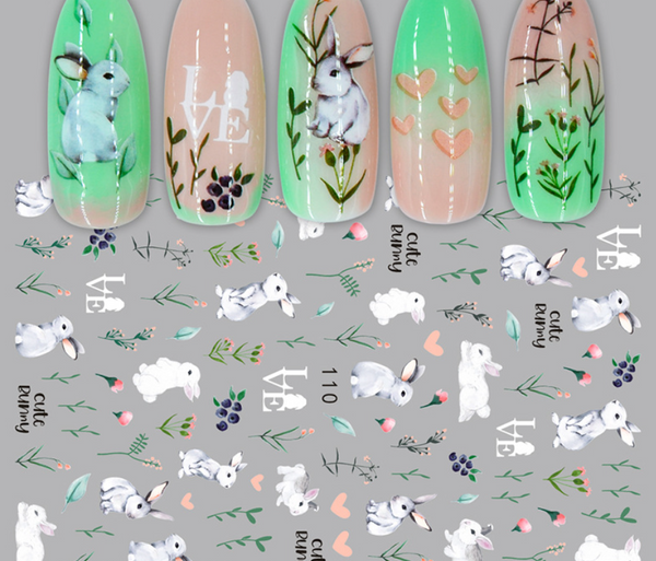 Rabbit bunny Sticker sheet – toffey